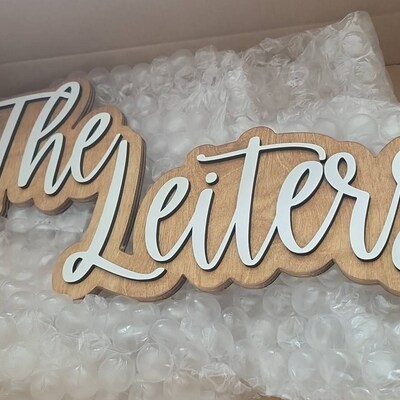 Large Last Name Sign Cut Out Last Name Sign Wedding Name - Etsy