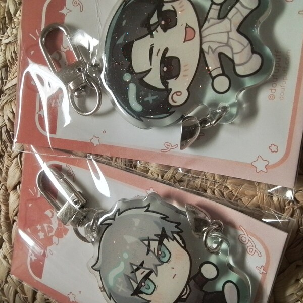 Alnst Heart Magnet Charms (2" Glitter Epoxy) - Mizisua Ivantill Alien ...