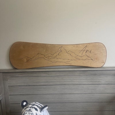Wooden Snowboard Wall Art, Snowboard, Snowboard Art, Wall Art, Home ...