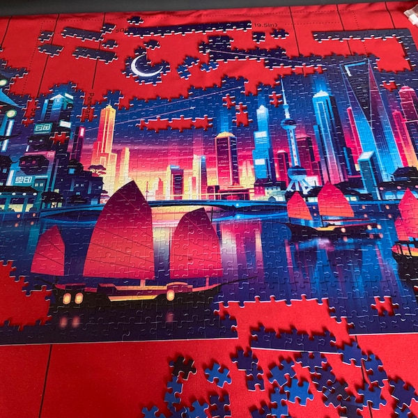 Tiles 1000 Piece Jigsaw Puzzle, Pink Puzzle, Modern Jigsaw Puzzles ...