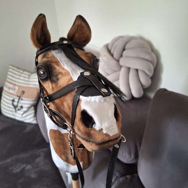 Realistic Hobby Horse, Black Realistic Hobby Horse, Hobby Horse ...