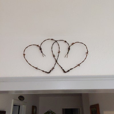 Barbed Wire Wall Decor Rustic Decor Front Door Wall Hanging Farmhouse ...