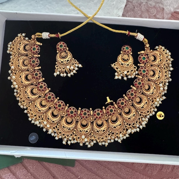 Mirror Necklace With Jhumka Tikka,mirror Work Jewellery , Mirror Jhumka ...