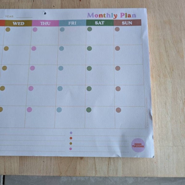 A4 Monthly Planner Pad You Got This | WFH Desk Planner | Monthly ...