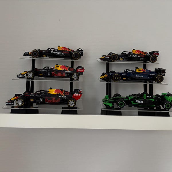 1:24 Scale Model, 2 Tier, Angled Desktop Display Stand - Suits Formula ...