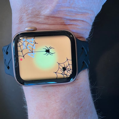 Apple Watch Wallpaper Spooky Spider Web Halloween Watch Face for Fall ...
