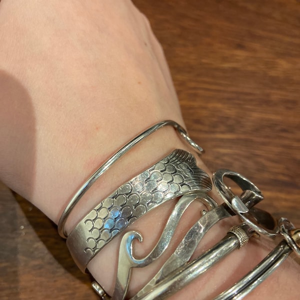 WAVE BRACELET 925 Sterling Silver. Made on Cape Cod. Bracelet With ...