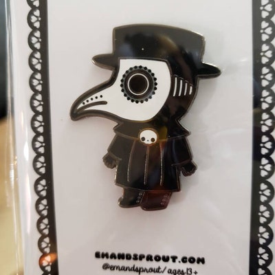 Plague Doctor Enamel Pin - Etsy