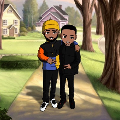 I Will Draw You as Boondocks Character Birthday Gift Anniversary Couple ...