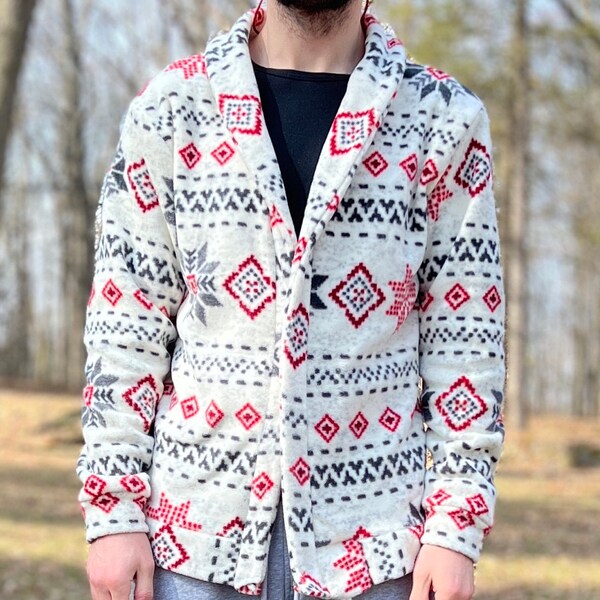 Cardigan PDF Sewing Pattern for Men Sizes 2XS-4XL, Men's Sweater Sewing ...