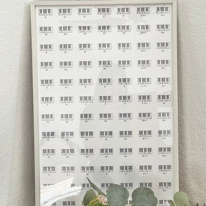 Music Chords by Key Chart Digital Print Music Theory Printout - Etsy