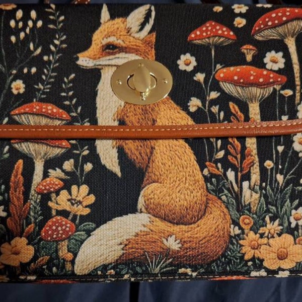 Butterfly Cottagecore Canvas Satchel Bag, Cottagecore Purse for Women ...