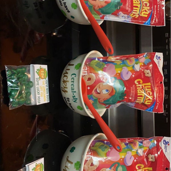 Cereal-sly Lucky to Have You Cereal Bowl. Kids St. Patrick’s Day Ideas ...