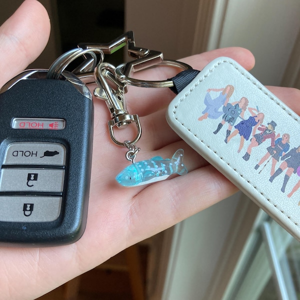 Tiny Whale Shark Keychain Kawaii Shark Charm, Zipper Pull Cute Ocean ...