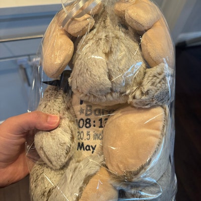 Personalized Baby Gift, baby Cubbies Munchkin Pie the Rabbit, Birth ...