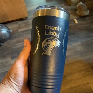 Engraved Coach Cup, Coach Tumbler, Coach Gift Idea, Tumbler With Lid ...
