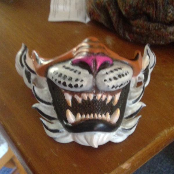 Lion Oni Cosplay Mask by Wekster - Samurai Tsushima Face Mask - Made in ...