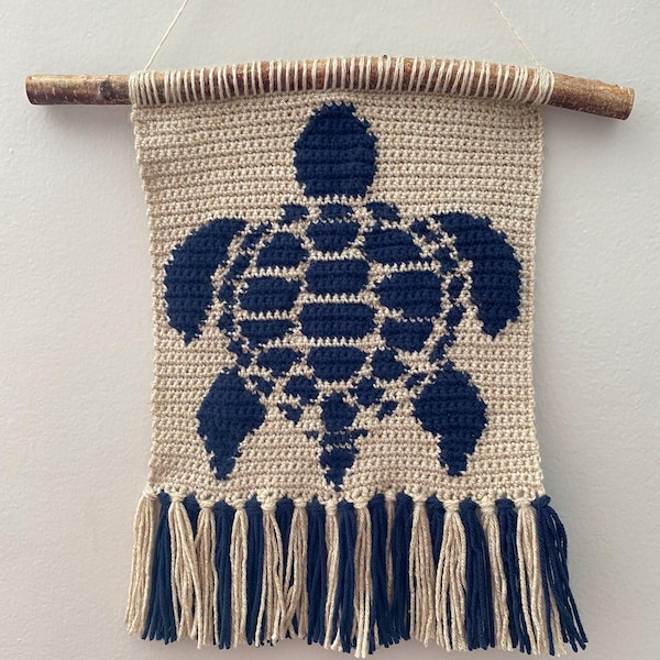 PDF | Crochet Turtle Wall Hanging Pattern | Crochet Home Decor ...