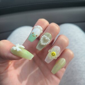Little Froggy Nails , Sweet Frog Nails , Kawaii Jelly Green Frog Nails ...