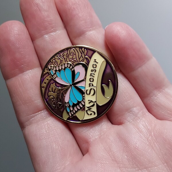 My Sponsor Butterfly Medallion, Chip, Token, Coin - Etsy