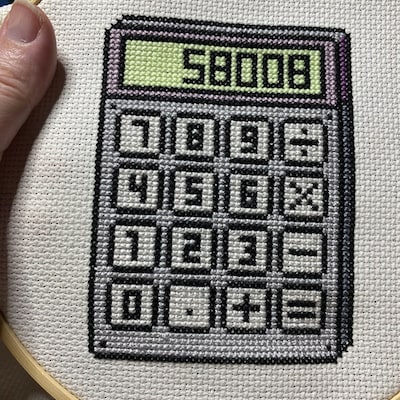 Calculator 58008 Cross Stitch Pattern - Etsy