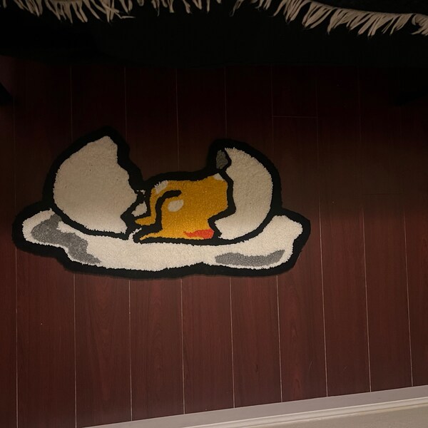 Cute Frog Tufted Rug, Cute Hand Tufted Rug, Aesthetic Hand Tuft Rug ...