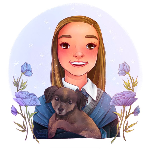 MAGIC STUDENT PORTRAIT | Custom Portrait | Illustration Portrait ...
