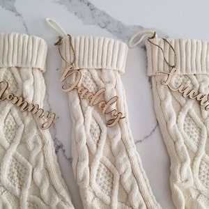 Custom Stocking Tags Names for Stockings Personalized Stocking | Etsy