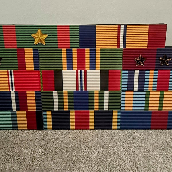 Military Ribbon Rack for Military Retirement - Etsy UK