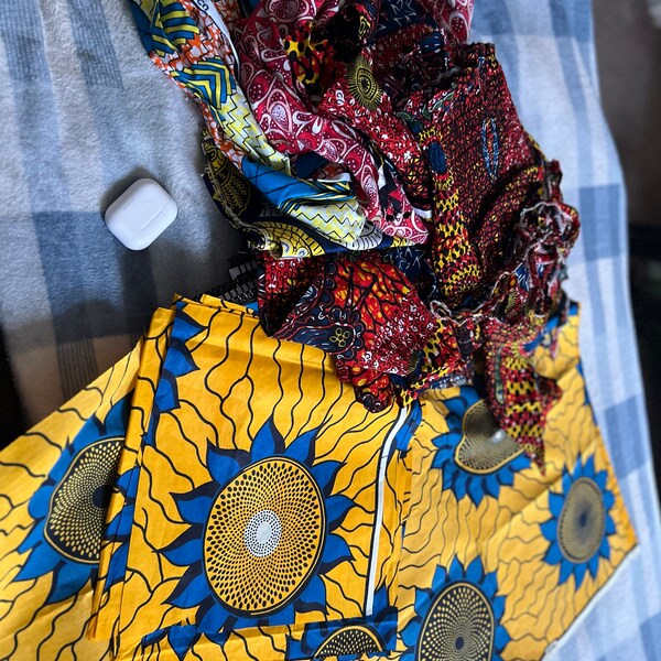 White Black Samacaca Samakaka Angola Ankara African Print Fabric 6 ...