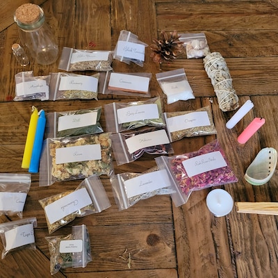 Anti-anxiety Calmness Relaxation Spell Kit Includes Flowers, Herbs ...