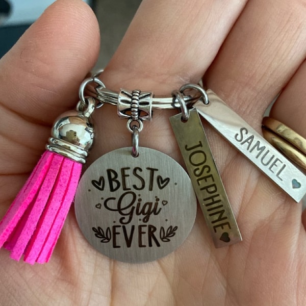 Gigi Gift Keychain Key Chain • BEST GIGI EVER • #1 Gigi • Gigi Gift ...