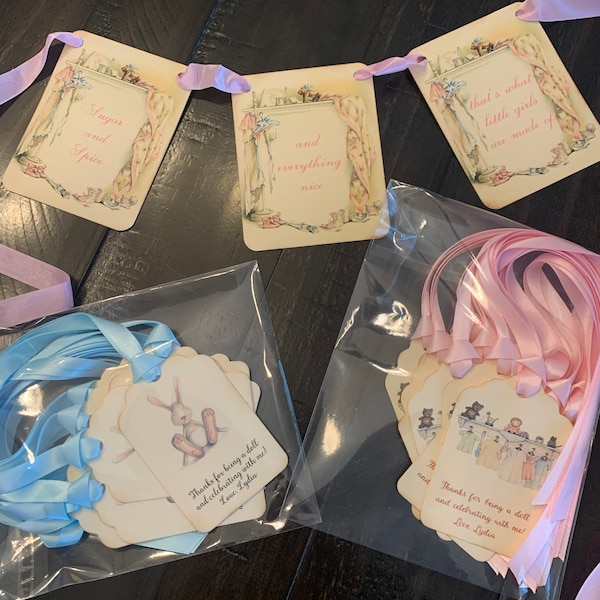 Bunny Wish Tags-bunny Rabbit Thank You Favor Tags-rabbit Baby Wish Tree ...