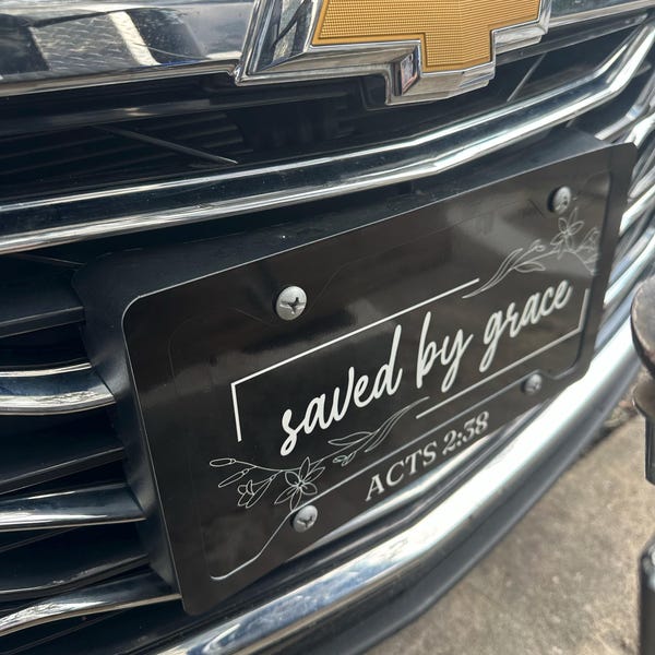 Jesus Loves You, Christian License Plate, Car Accessories, Car Tag ...