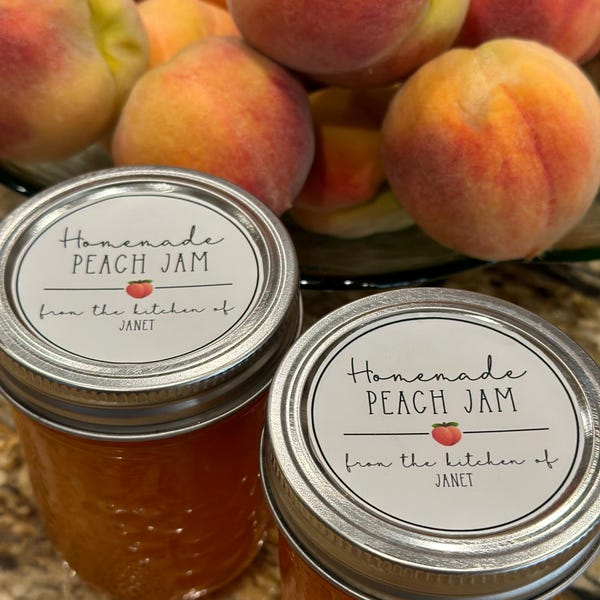 Personalized Jam and Canning Stickers, Custom Lid Labels for Jars ...