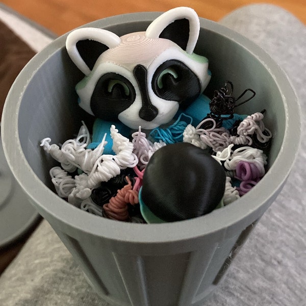 3D Printed Trash Panda Raccoon With Articulating Features Adorable Home ...