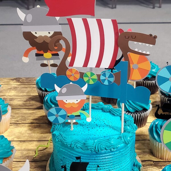 Viking Cake Topper- Smash Cake, First Birthday - Etsy