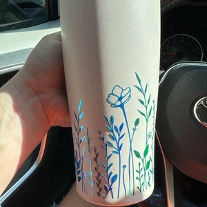 Wildflower Decal, Boho Car Decal, Flower Car Decal, Plant Lover Decal ...