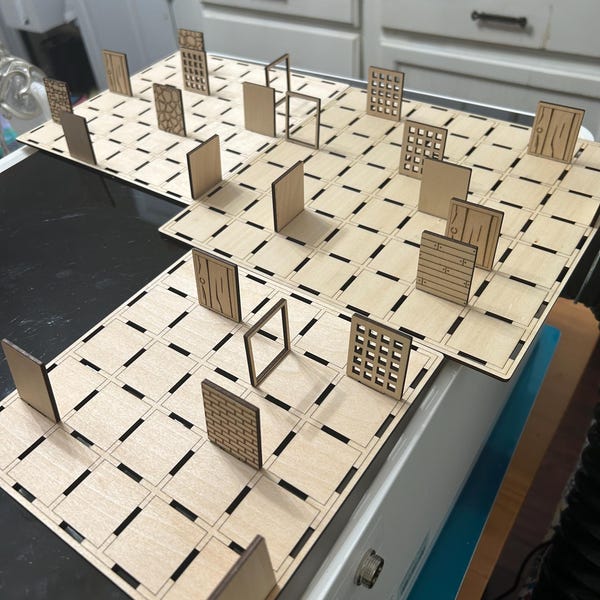 Grid Map for Tabletop RPG, Battle Map for Dungeons & Dragons, 3mm and ...