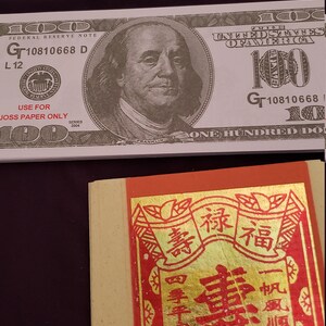 100 Dollars 90pcs Ancestors Money Hell Notes Ancestors | Etsy