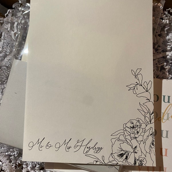 Sophisticated Letter Writing Stationery Set | Personalized Gift ...