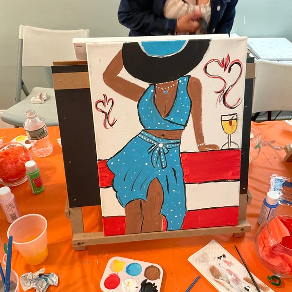 Sip and Paint Party Kit, Paint and Sip Kit, Couples Paint Kit, Pre ...