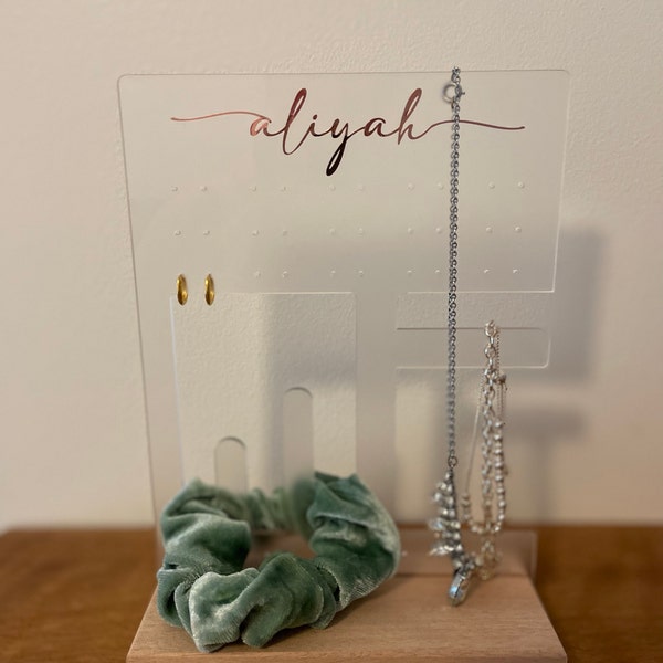 Personalised Earring Stand, Earring Display Stand, Jewellery Stand ...
