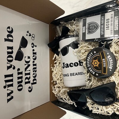 Ring Bearer Proposal Gift Box Set, Personalized Ring Bearer Gift Ideas ...