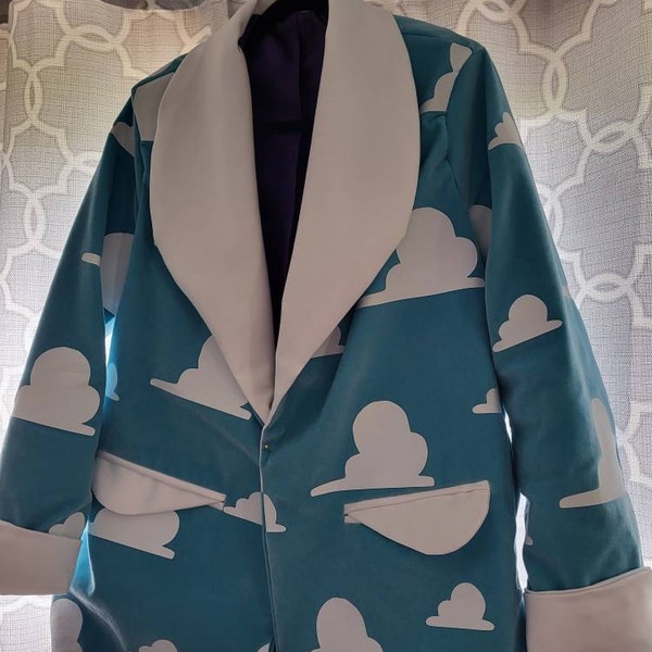 Smoking Jacket Sewing Pattern, Mens Jacket PDF Pattern, Mens Sewing ...
