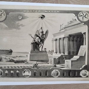 Ancient Order of Hibernians Vintage Art Print Antique Irish Catholic Fraternal Certificate ...