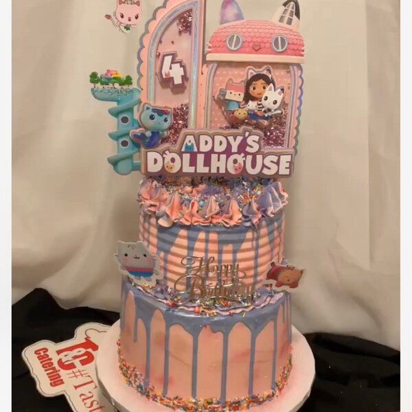 Pinata Gabbys Dollhouse, Gabbys Dollhouse Birthday Decoration, Pinata ...