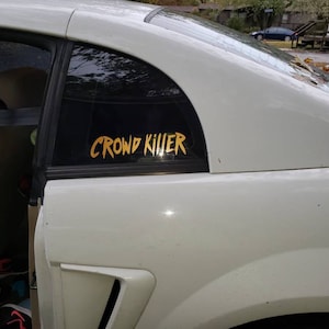 2-pack Crowd Killer Car Decal - Etsy