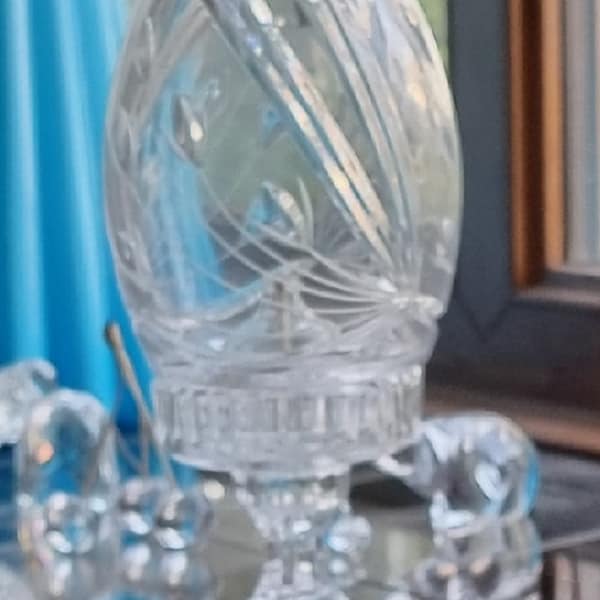 Hand-blown Glass Oil Lamp - Flying Saucer - Etsy