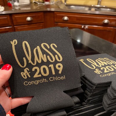Graduation Coozies Graduation Party Decorations Personalized Can ...